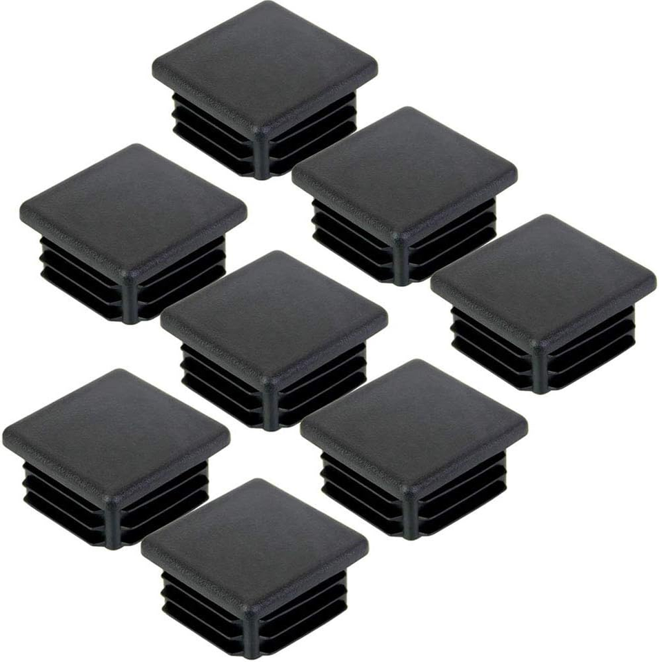 8 Pack 2 Inch Square Plastic Plugs, 50Mm×50Mm Insert End Caps for ...