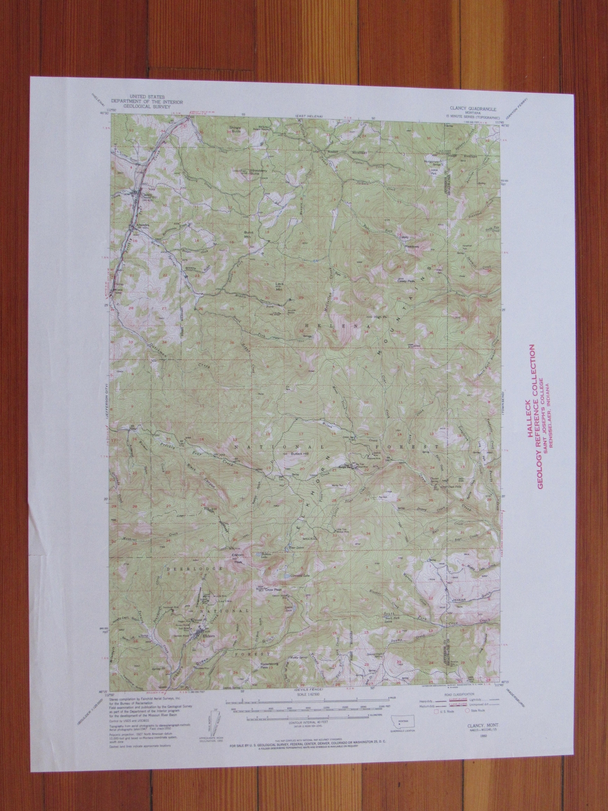 Clancy Montana 1954 Original Vintage USGS Topo Map | eBay