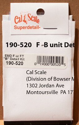 Cal-Scale #520 EMD FT & F Unit Diesel Grab Iron & Detail Kits -- For B ...