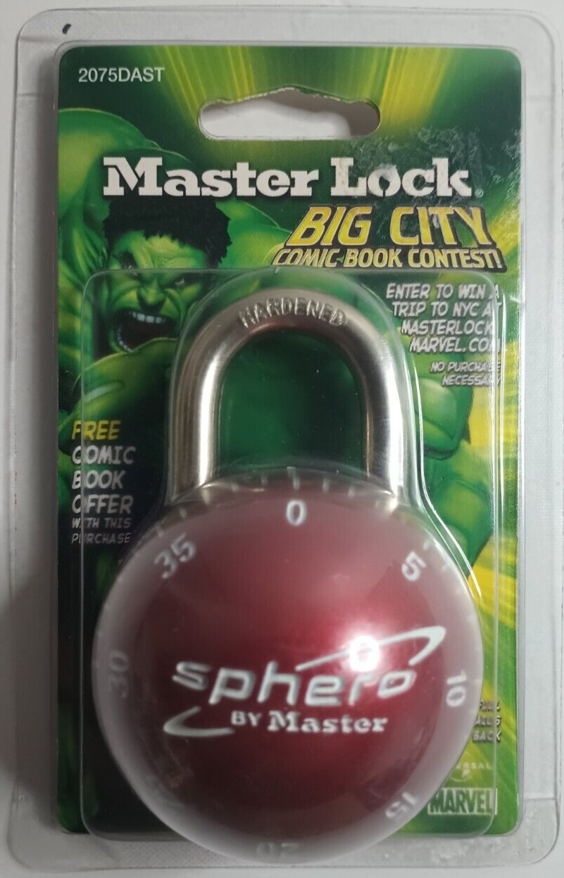 Sphero Smooth Spin Master Lock Combination Padlock 2075DAST Aqua for ...