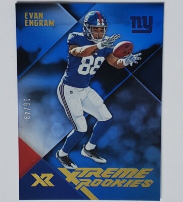 EVAN ENGRAM 2017 Panini XR Football Xtreme Rookies Card #XR-EE RC Blue ...