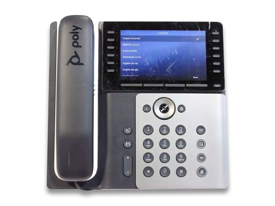 Poly Edge E550 IP Business Office Desk Phone 5" Color Display Wi-Fi ...