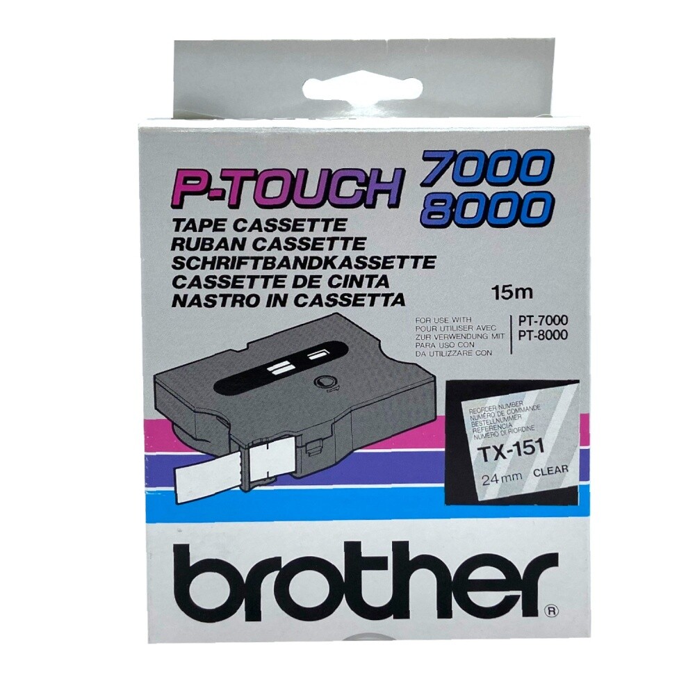 Original Brother Ribbon TX 151 for PT 7000 8000 laminated | eBay
