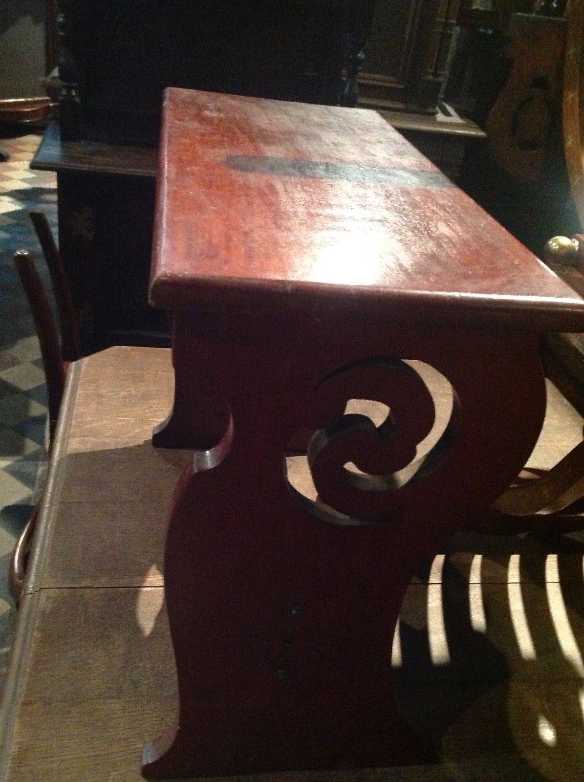 Victorian Mahogany Harmonium Pianist Organist Piano Organ Stool Bench ...