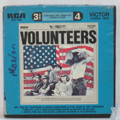 JEFFERSON AIRPLANE – Volunteers 1969 R2R tape 3 ¾ ips EX/NM | eBay