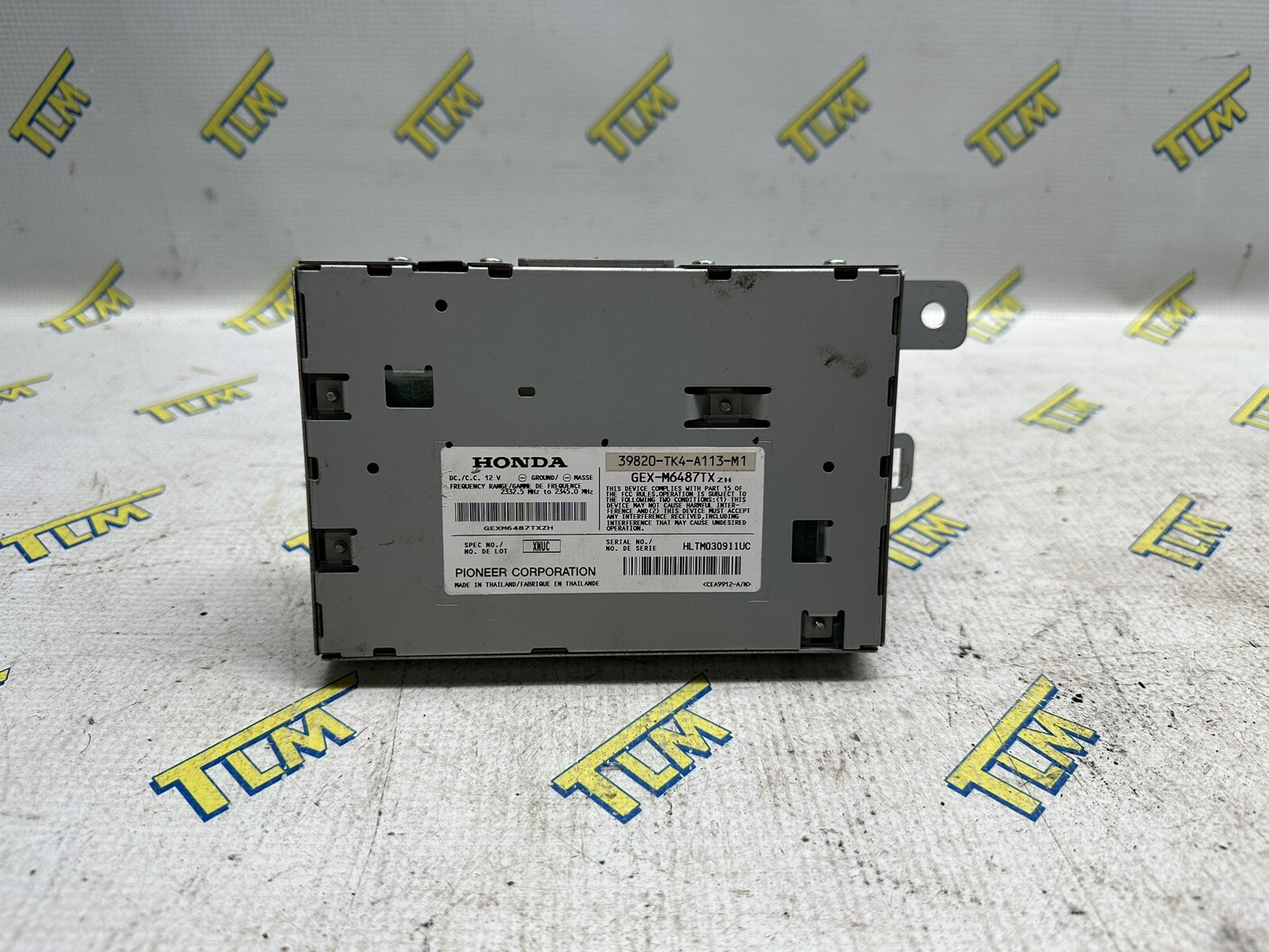 09 Acura TL XM Satellite Radio Receiver Pioneer 39820-TK4 Control 2009 ...