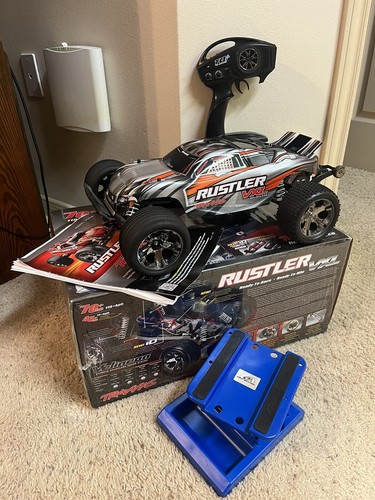 Traxxas Rustler 2wd VXL-3s Brushless 1/10 With Upgrades And Stand RTR ...