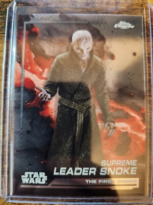 2024 Topps Chrome Star Wars Supreme Leader Snoke #117 First Order | eBay