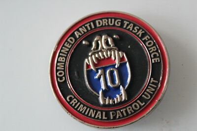 Combined Anti Drug Task Force Criminal Patrol Unit Challenge Coin | eBay