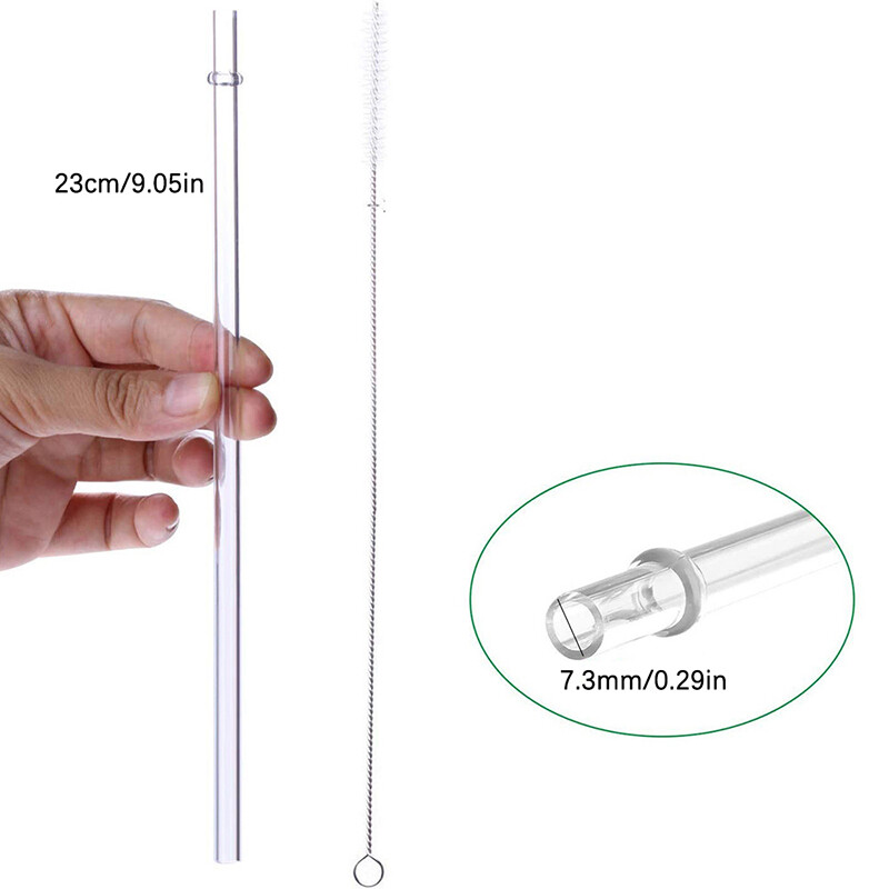 10Pcs Reusable Drinking Straws Clear Plastic Straws Clear Unbreakable ...