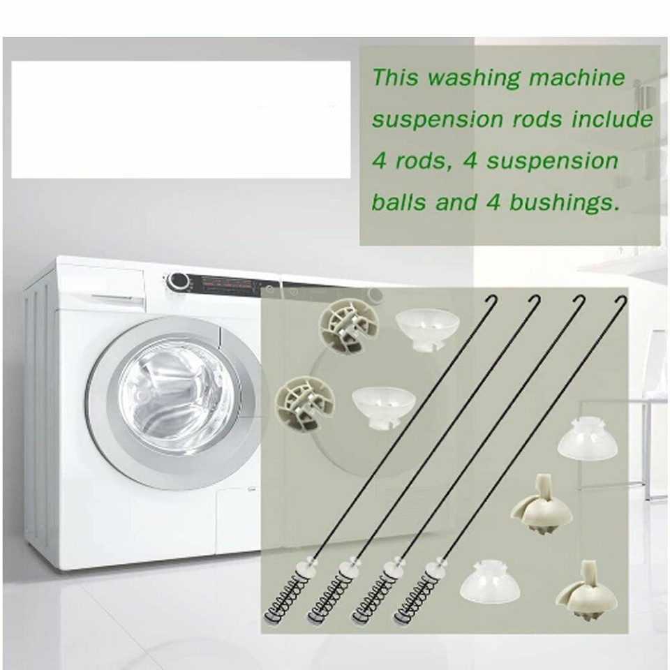 4pcs W10780045 Washing Machine Suspension Rod Kit Replace W10537442 ...