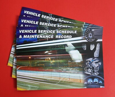 Vehicle Service Book -Blank History Maintenance Record Replacement Car ...