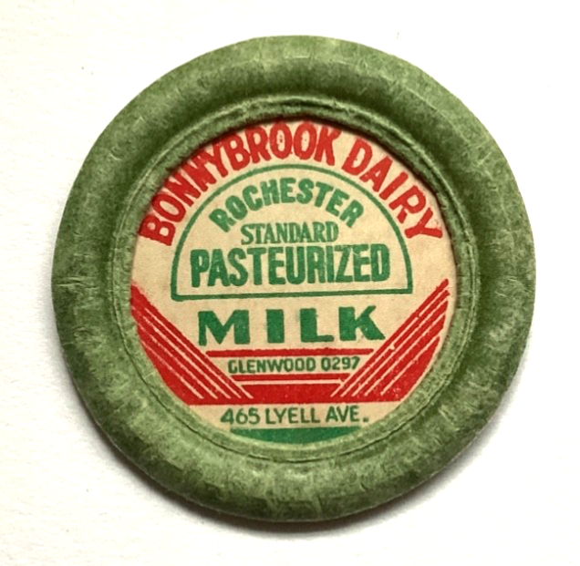 2 SAMPLE BONNYBROOK DAIRY MILK ROCHESTER NEW YORK NY MILK CAPS | eBay