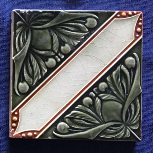 Jugendstil Fliese NSTG Bremen Original alt vintage art nouveau tile ...