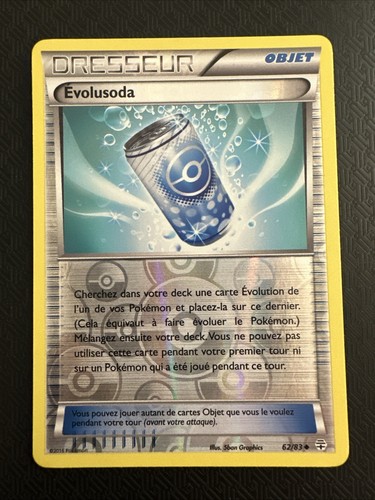 carte Pokémon 62/83 Évolusoda - REVERSE Série Générations FR (port ...