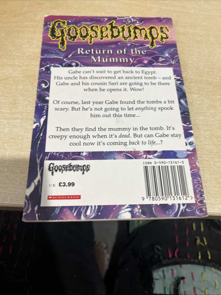 Return of the Mummy: No. 21 (Goosebumps) by Stine, R.L. Paperback Book ...