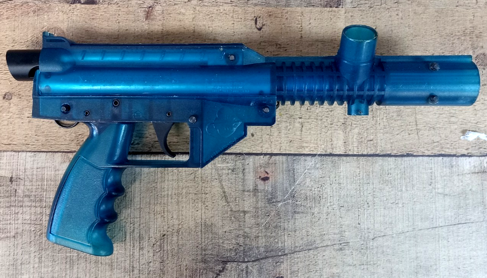 AS IS - Vintage Brass Eagle Stingray Paintball Paint Ball Gun Blue ...