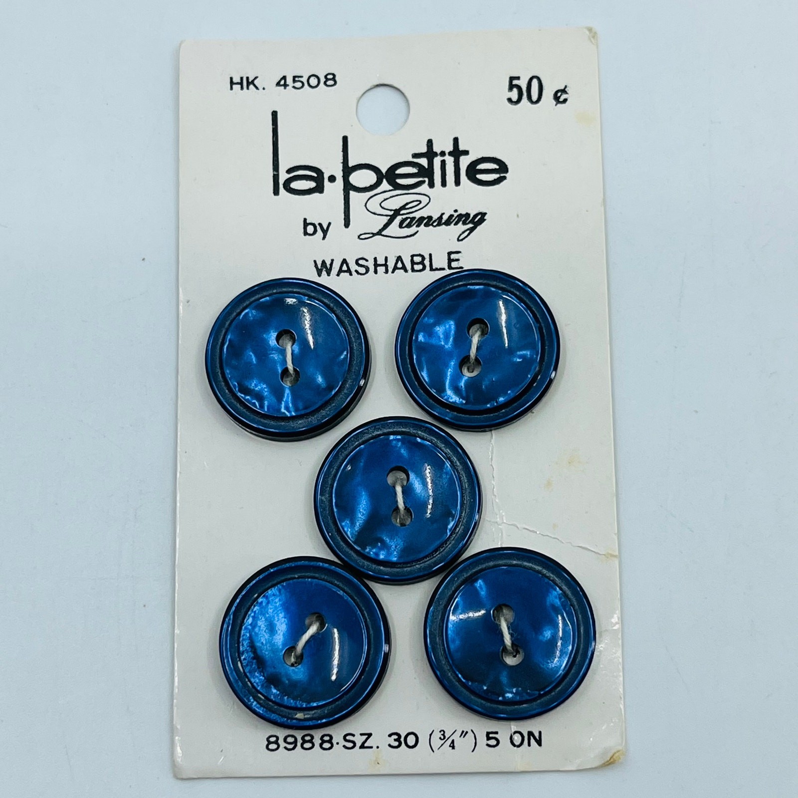 Vintage Le Chic Buttons Midnight Navy Blue Shimmer 30(3/4) SB5 | eBay