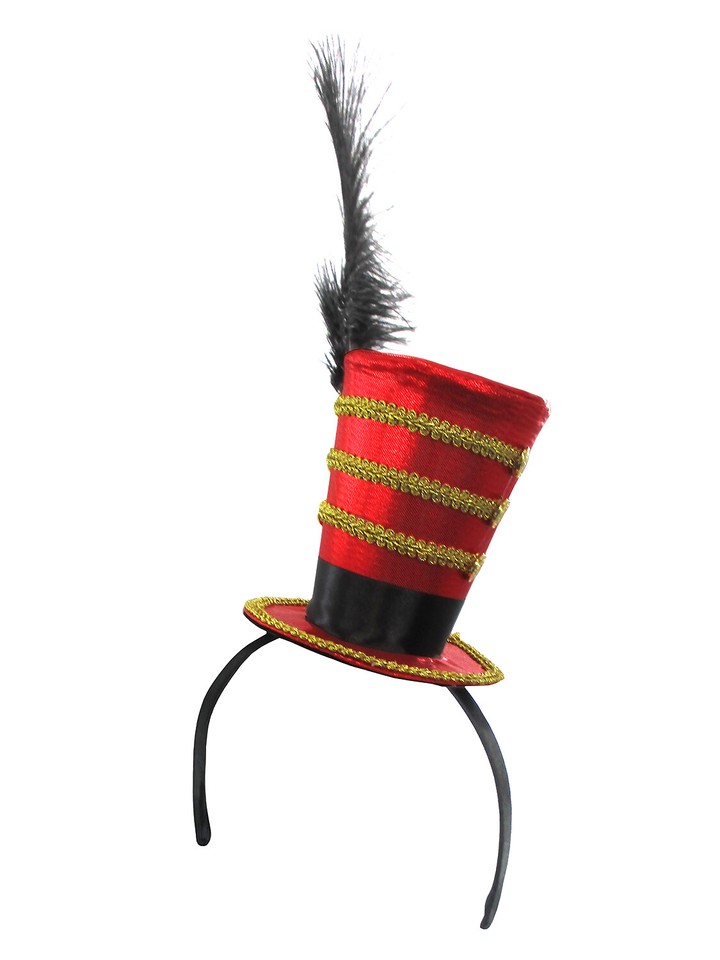 Mini Ringmaster Hat And Black Shoulder Epaulettes Gold Fringe Costume ...