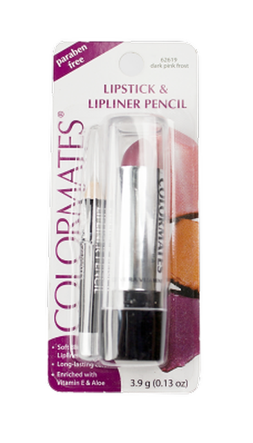 2 Colormates Lipstick & Lipliner Dark Pink Frost 62619 for sale online ...