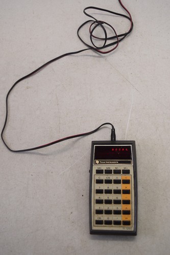 Vintage Texas Instruments TI-1250 Calculator Red LED Display w/ 9180 AC ...