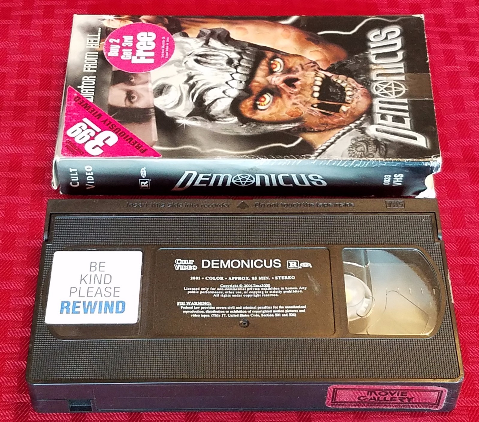 DEMONICUS Gladiator From Hell Cult Video Rare Demon Slasher Horror ...