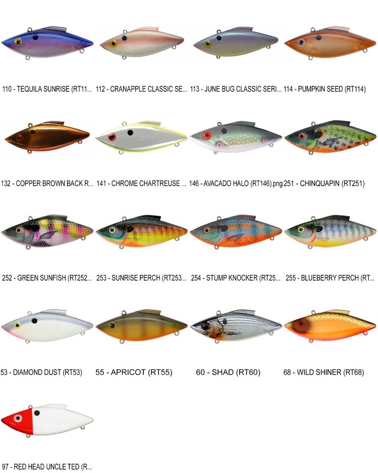 Rat-L-Trap Lipless Crankbait 1/2oz RT Any 163 Color Bill Lewis Rattle ...