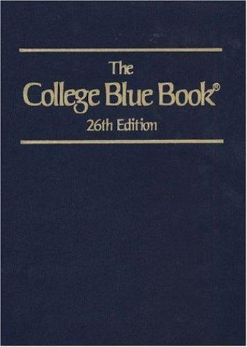 College Blue Book Ser.: College Blue Book by Macmillan Publishing ...