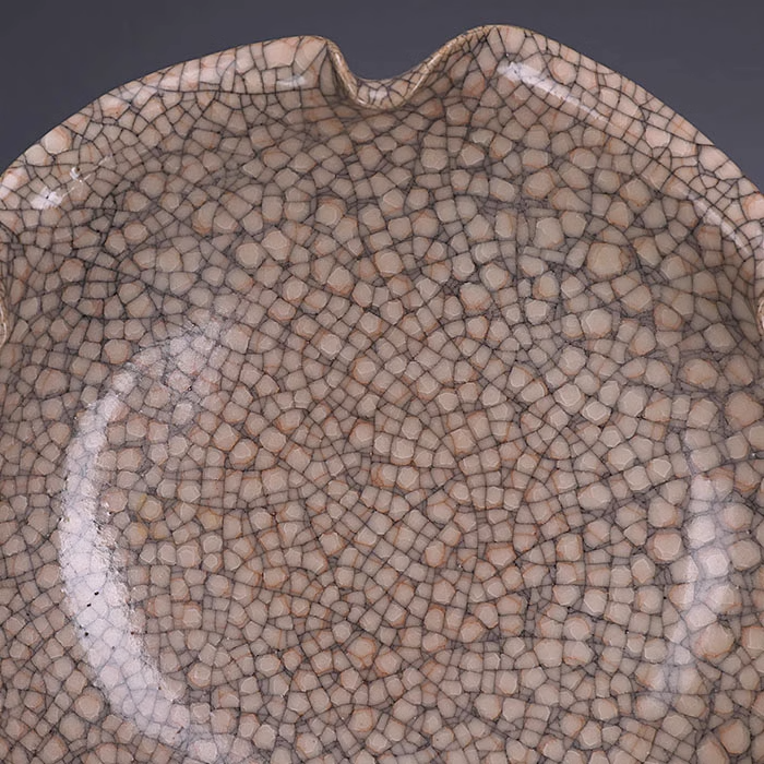 Chinese Handmade Painting official ware Porcelain High foot fruit plate ...