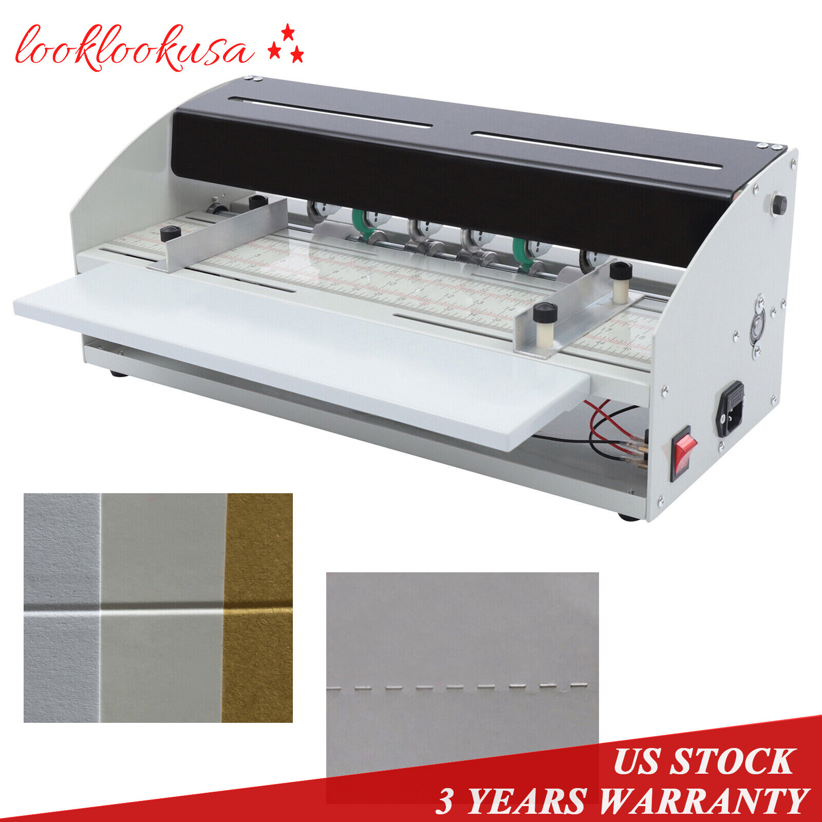 3-in-1 18" Electric Scorer Perforator Paper Creasing Machine Scoring ...
