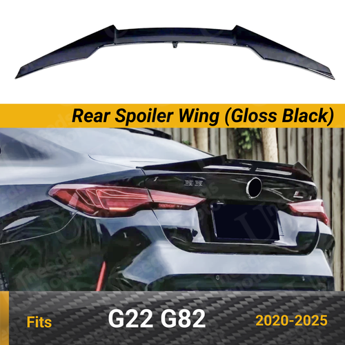 FIT 2021-2025 BMW G22 430i M440i G82 Gloss Black Rear Trunk Spoiler ...