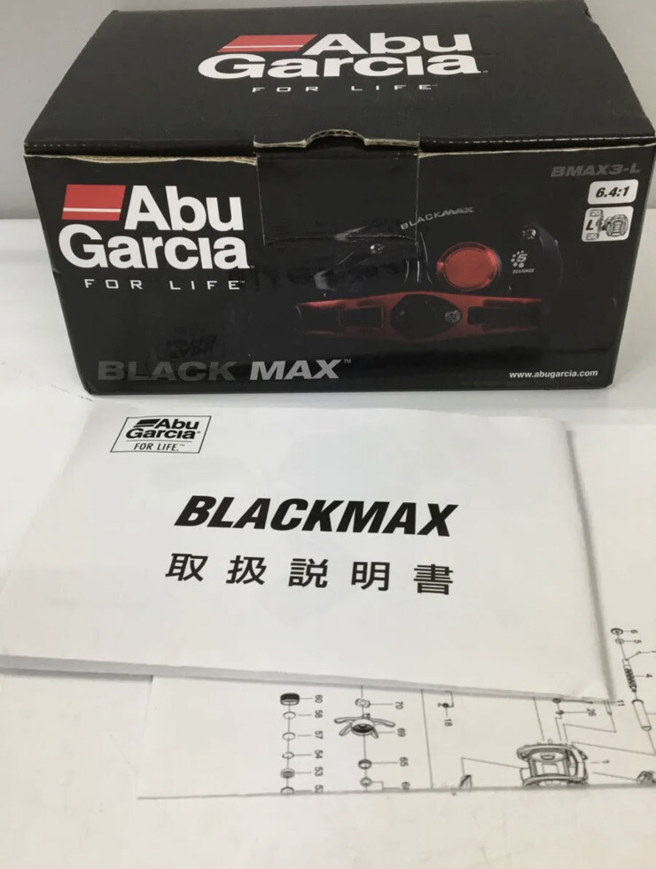 Abu Garcia Black Max 3 Right Hand Baitcast Fishing Reel - BMAX3 for ...