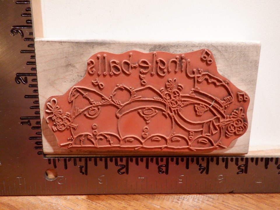 WHIPPER SNAPPER JINGLE BALLS SNOWMEN SINGING MUSIC WOOD RUBBER STAMP ...