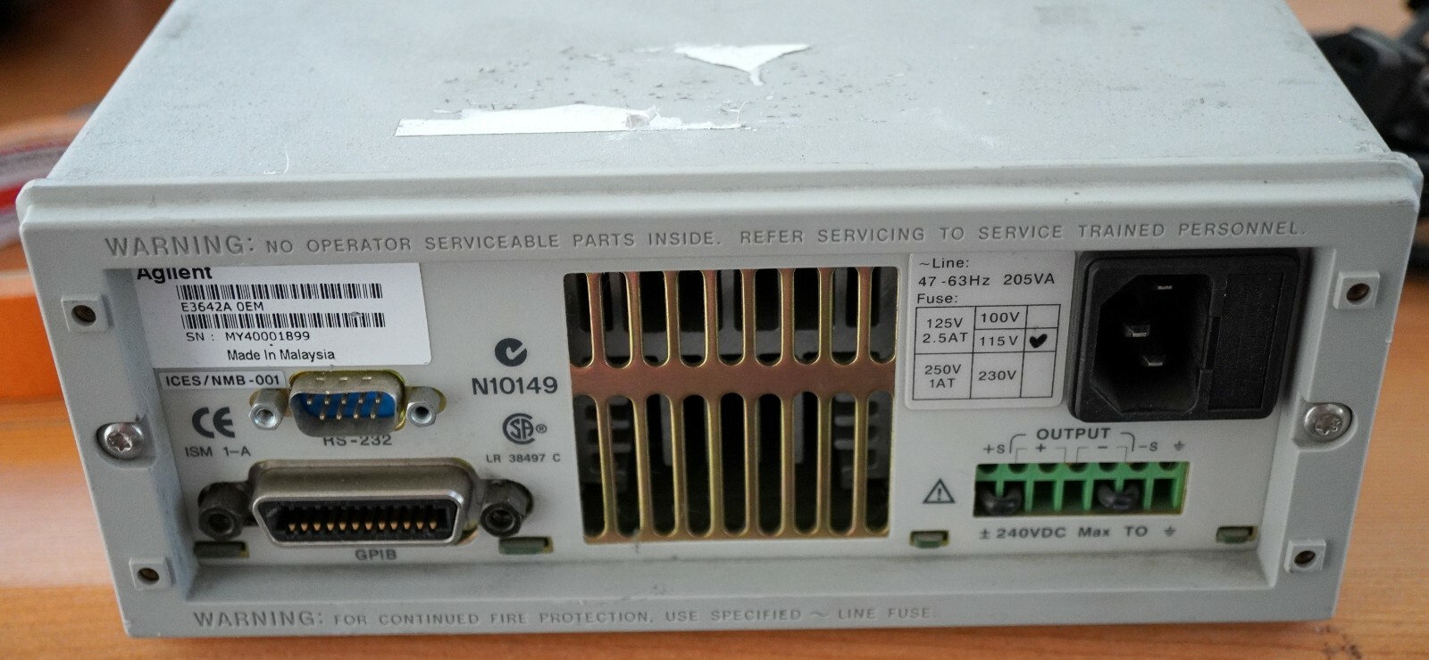 Agilent E3642A DC Power Supply, 50W, 8V, 5A or 20V, 2.5A | eBay