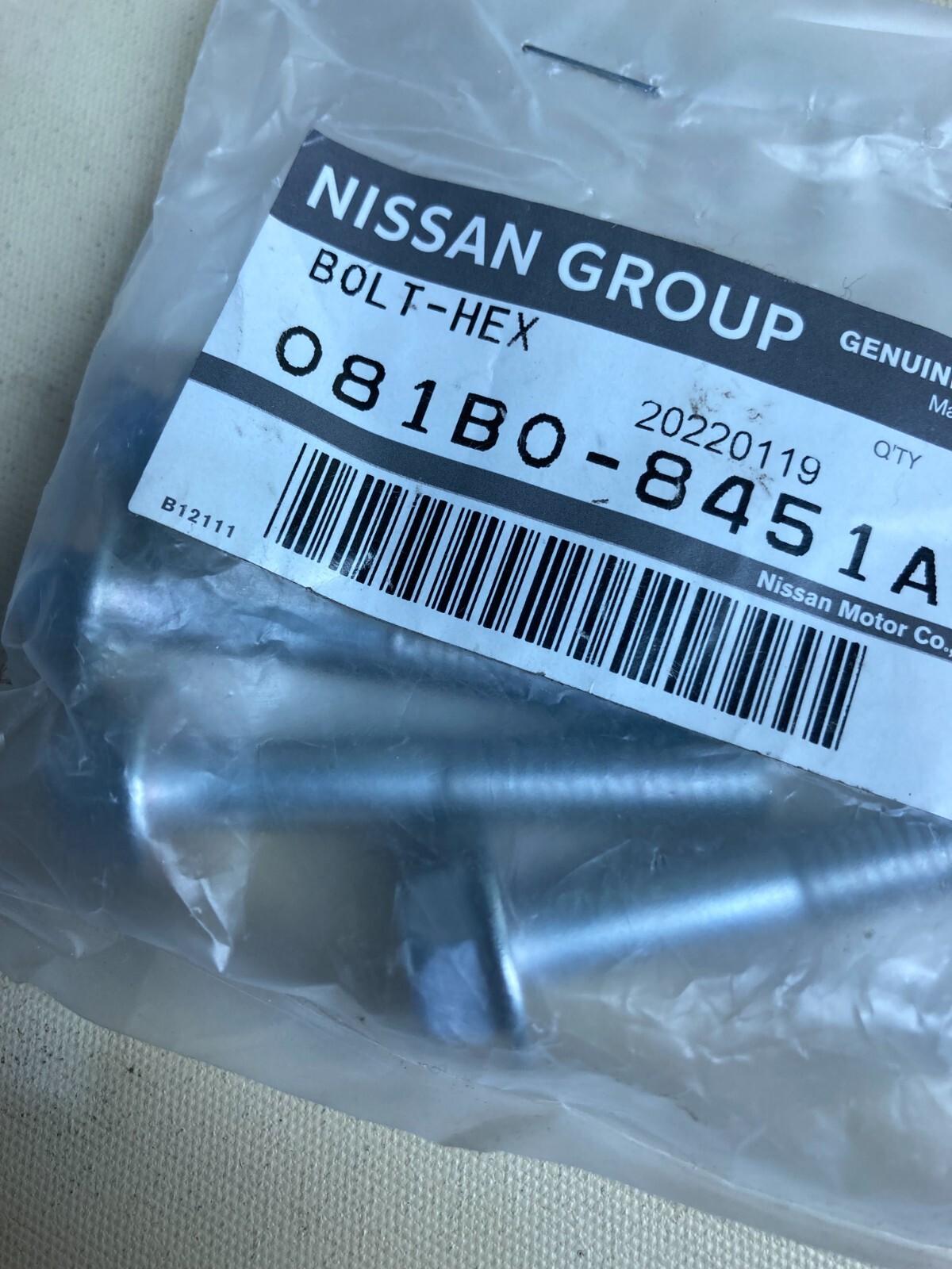 OEM NISSAN Genuine (LOT OF 4) BOLT HEX 081B0-8451A | eBay