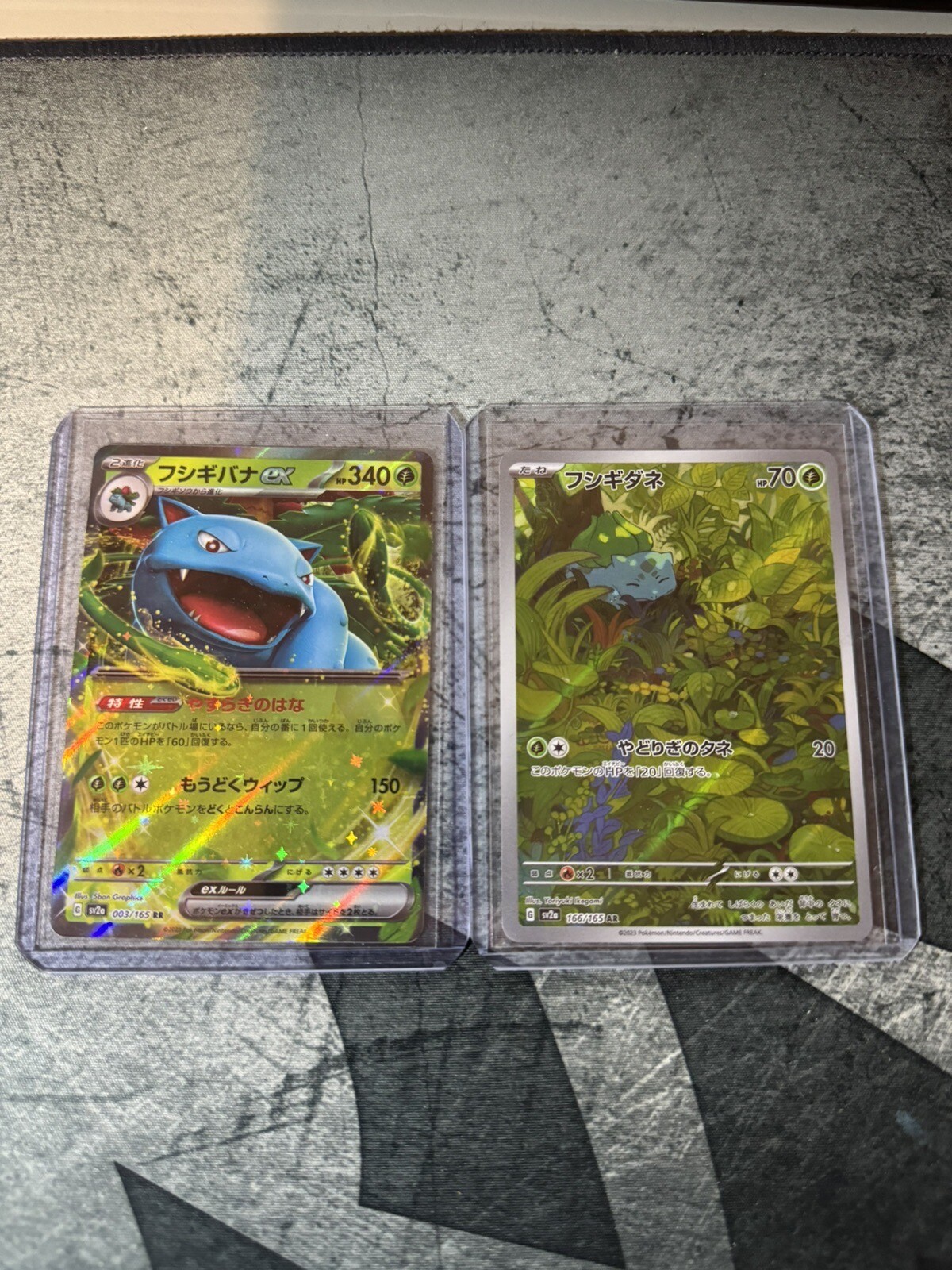 Pokemon Card Bulbasaur AR 166/165 Venusaur EX 003/165 NM Japanese sv2a ...