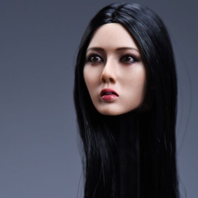 YMTOYS 1/6 Asian Girl long Hair Head Sculpt Carved for 12'' PH TBL ...