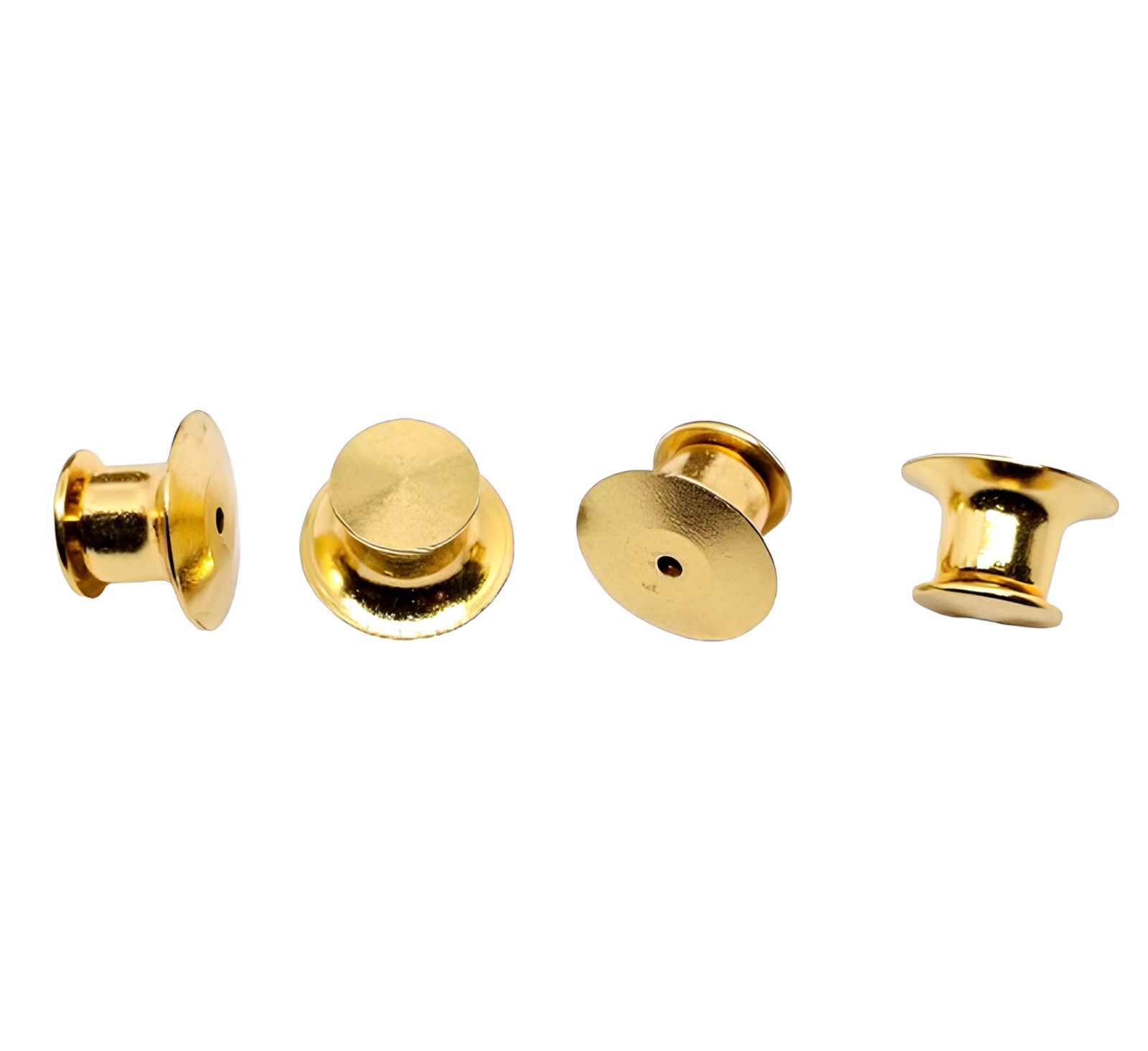 Locking Pin Backs Gold Tone Pin Badge Backs Replacement Brooch Pin ...