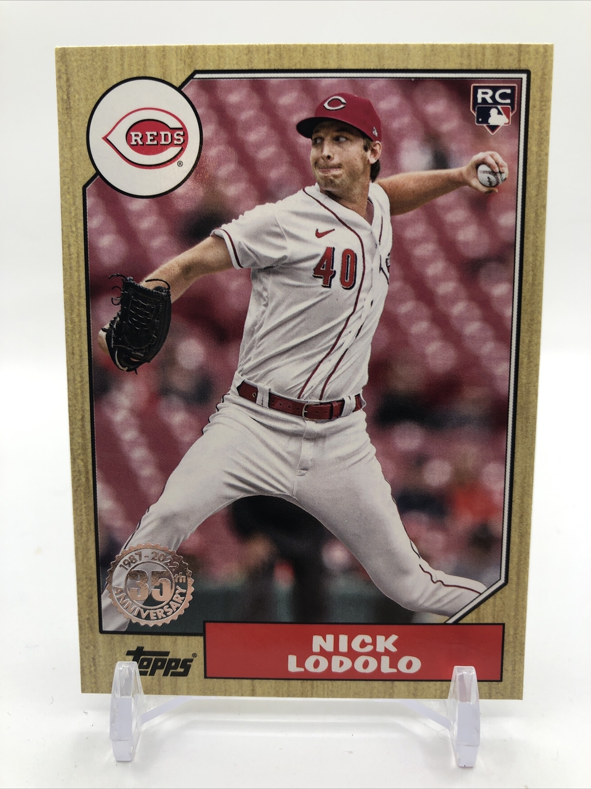Nick Lodolo 2022 Topps Update 1987 35th Anniversary RC Rookie Reds ...