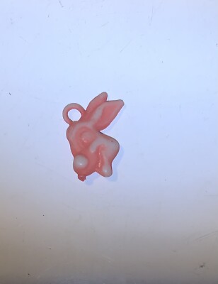 Vintage Cracker Gumball Cartoon Bunny Pink Bugs Bunny Head Charm Prize ...