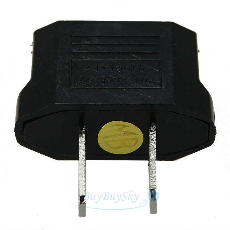 (1-20pcs) EU Euro Europe to US USA Power Jack Wall Plug Converter ...