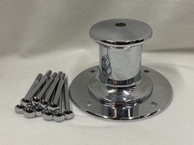 Mustang Windlass Anchor Winch Sailboat Base & Pulley Brass Chrome ...