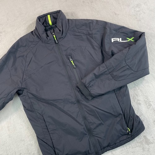 RLX Ralph Lauren Jacket Men Medium Black Full Zip Performance ...