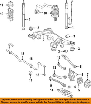MERCEDES OEM 03-20 CL550 Rear Suspension Brake Components-Hub ...