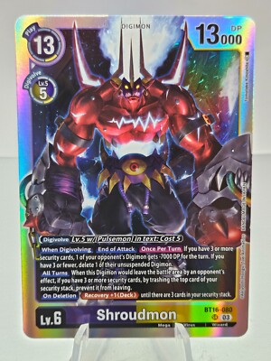 Shroudmon BT16-080 SR Digimon Card Game Beginning Observer NM | eBay