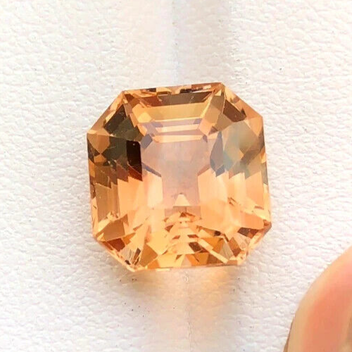 Natural Brown Transparent Topaz Ring Size Cut Stone 12.30 Carats Piece ...