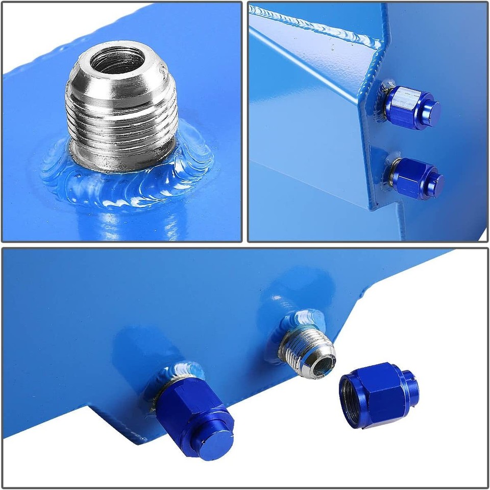 20 Gallon 80L Blue Fuel Tank Lightweight Race Drift Fuel Cell Tank ...