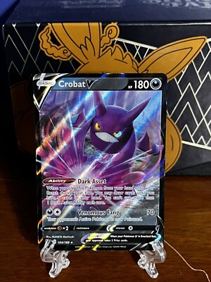 Pokémon TCG Crobat V Darkness Ablaze 104/189 Holo Ultra Rare | eBay