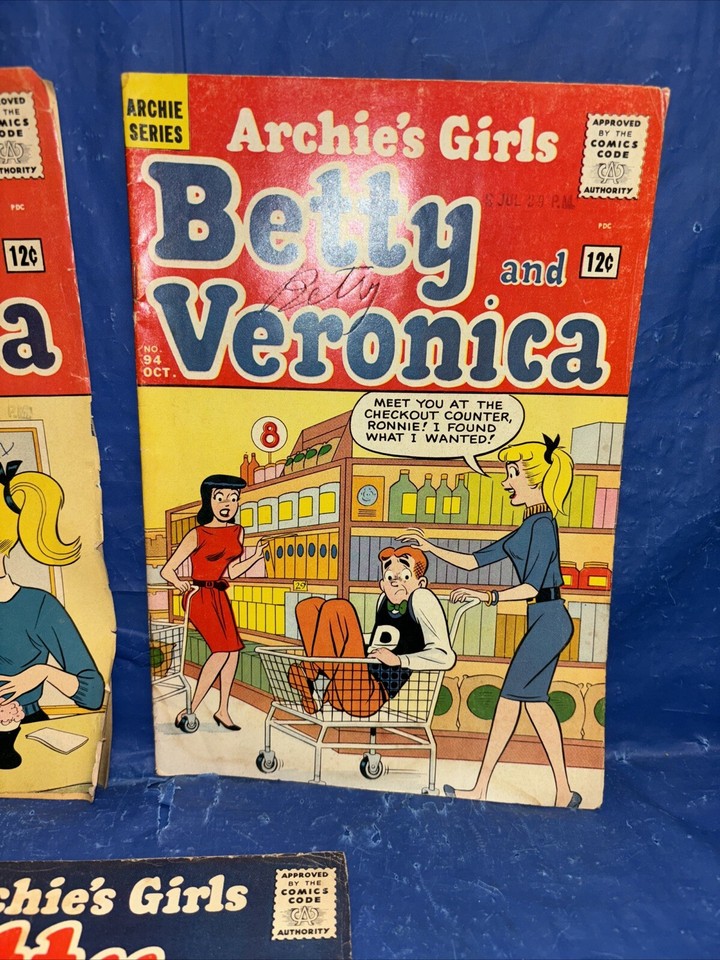 Archie's Girls Betty and Veronica COMICS #88 #94 #95 Archie 1963 ARCHIE ...
