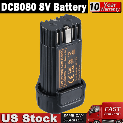 8V MAX Battery for DeWalt DCB080 DCF680N1 DW4390 DCF680N2 DCL023 DCF680 ...